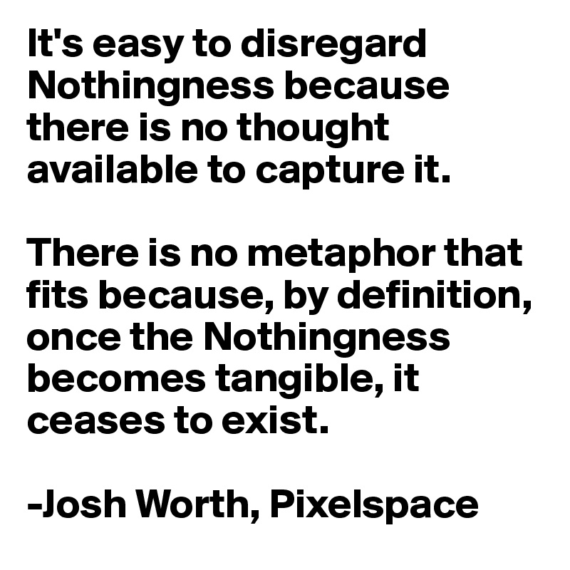 Nothingness Define